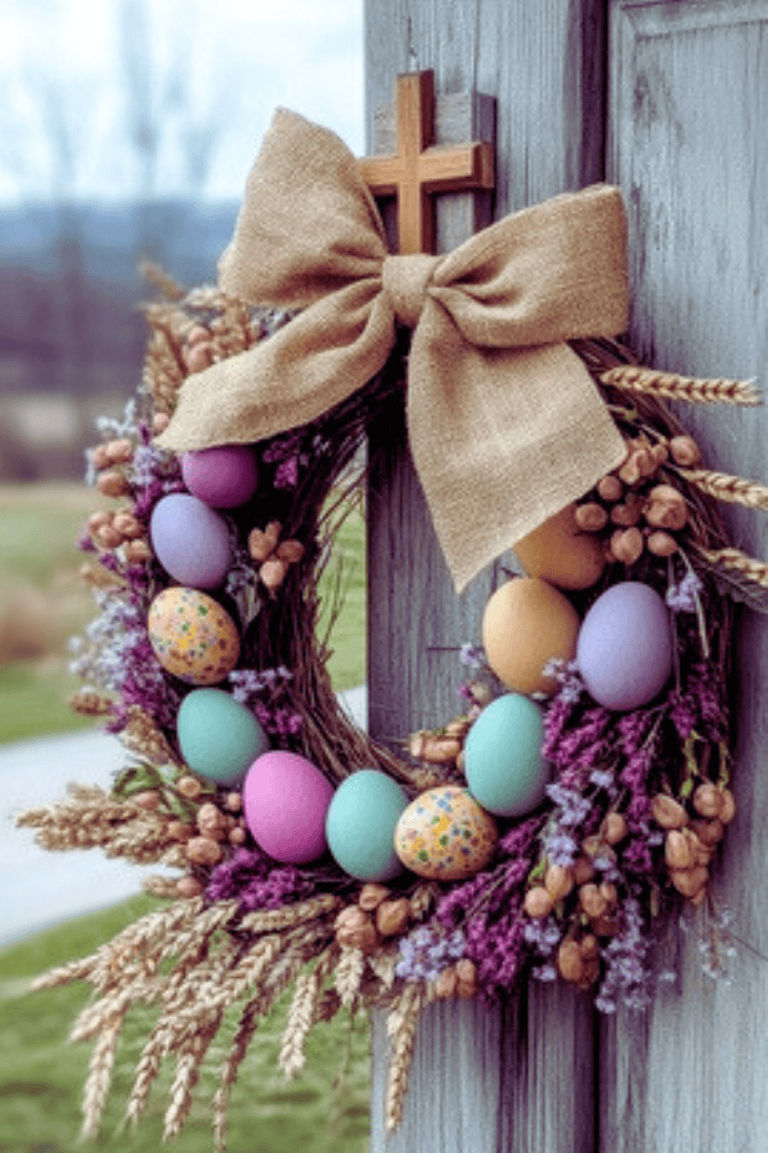 11 Awesome Easter Wreath Ideas For A Colorful Front Door